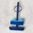 Blue Portable Door Lock Keychain, Hotel Room Safety Shaker Lock, Travel ...