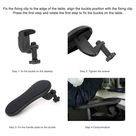 Universal Rotating Computer Arm Rest Pad Arm Rest Ergonomic Adjustable ...
