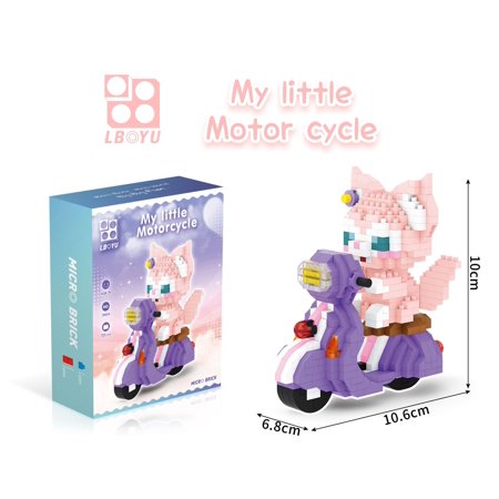 Disney Blocks Stellalou Duffy Shelliemay Motorcycle Action Figure Micro ...