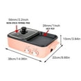 Electric Hot Pot 2 In 1 Nonstick Griddle Smokeless Barbecue Grill Hot ...