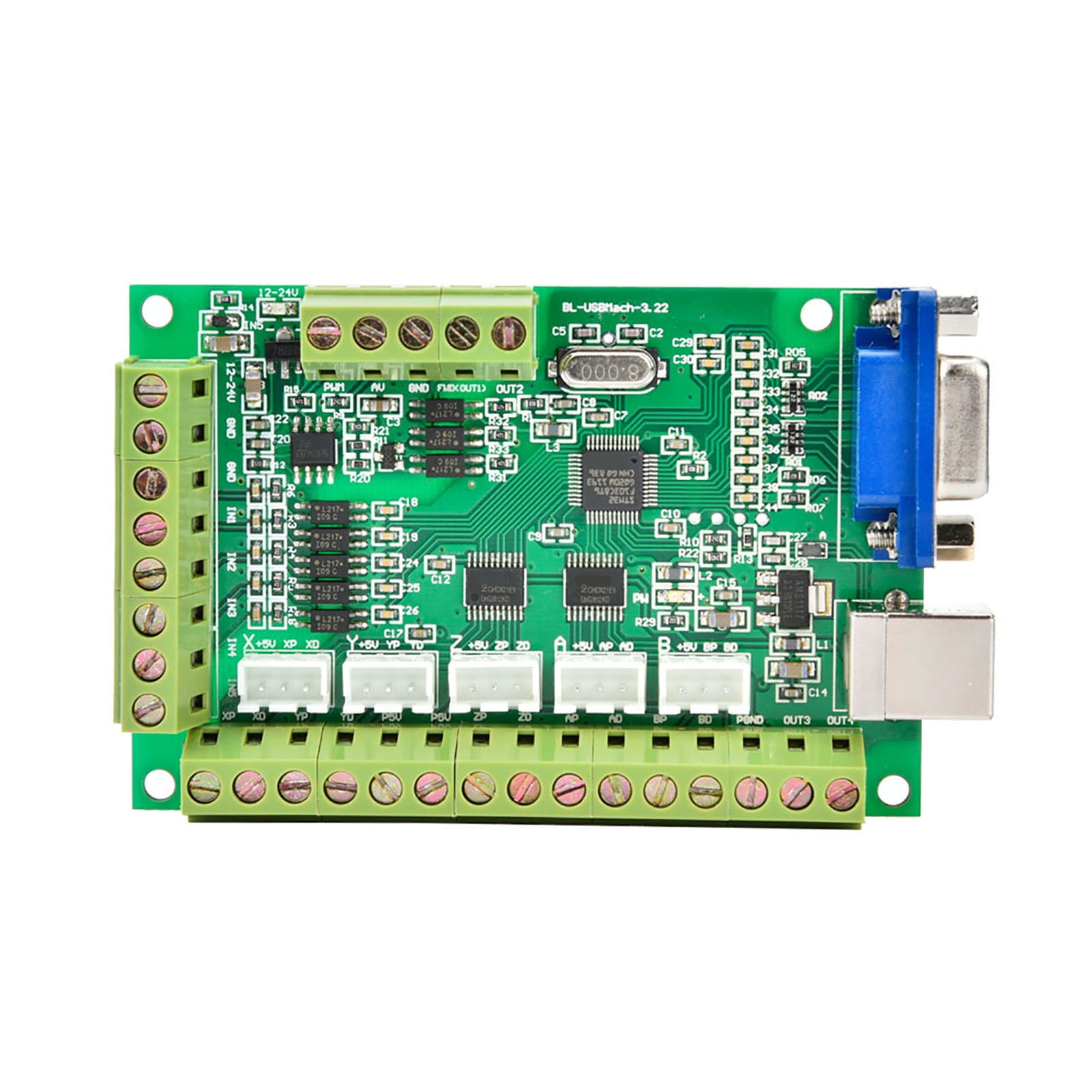 Tarjeta controladora de movimiento placa de interfaz USB verde de 5 ejes CNC ANGGREK Otros ...