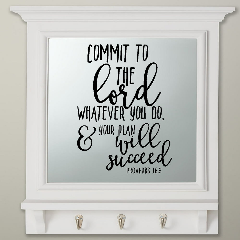 Decal ~ Scripture: Commit to the Lord whatever you do, and your plan ...