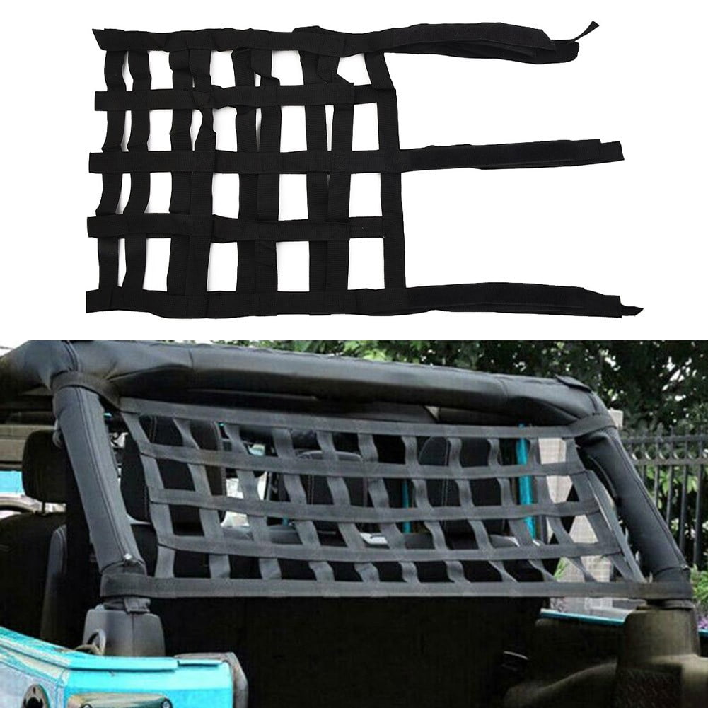 Car Multifunction Roof Net Cargo Storage Grid For Jeep Wrangler TJ JK ...
