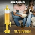 3L Beverage Dispenser with LED Light, Tabletop Drink Tower with Tap ...