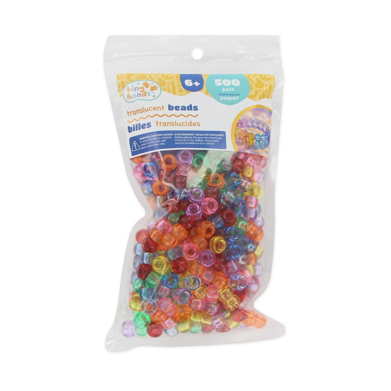 Click here for Tiny Hands Translucent Beads  500 Pack  6mm X 9mm... prices