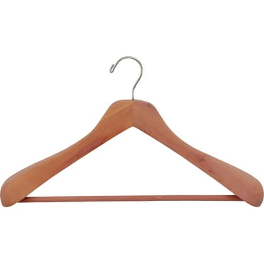 INTERNATIONAL HANGER 1 inch Thick Black Plastic Display Hanger with ...