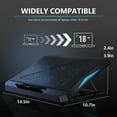 KOSIY Laptop Cooler Laptop Cooling Pad with 6 Quiet Fans 2 USB Ports ...