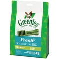 Greenies Small Chew Mini Doggie Dental Treats Fresh, Teenie, 43 ct, 27 ...