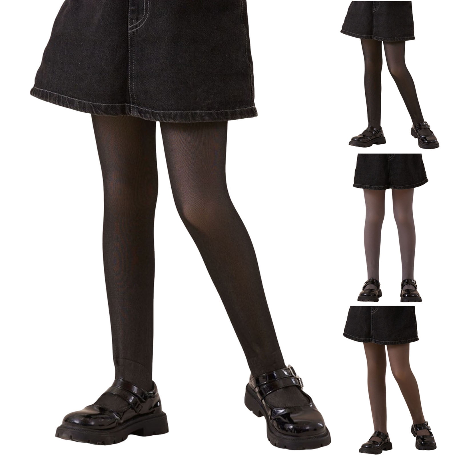 Click here for Pandaie 6-15t Girls Fleece Lined Tights Kids Therm... prices