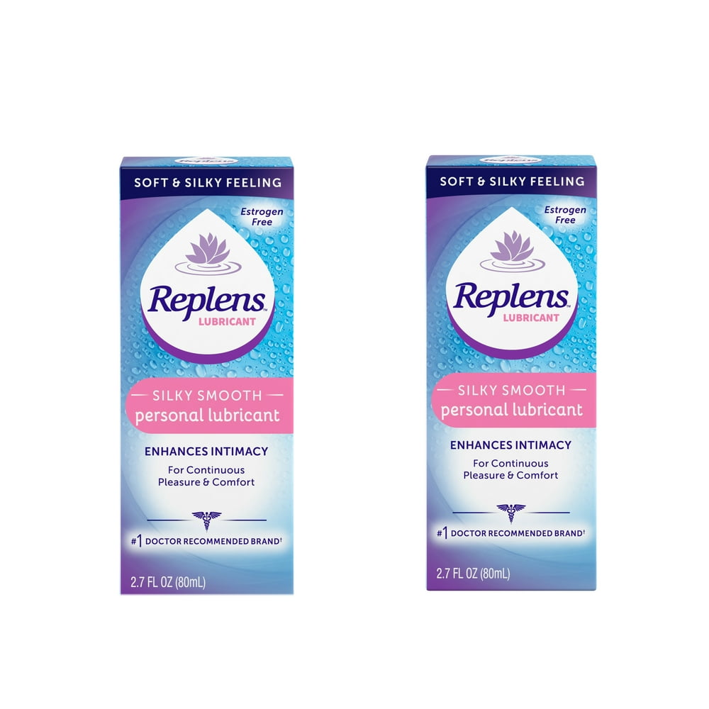 2 Pack - Replens Silky Smooth Personal Lubricant 2.7 oz (80 mL) Each ...