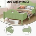 Macaron Youth Toddler Bed, Safety Rails, Modern Platform, Cambered Head ...