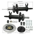 60V 2500W Brushless Differential Motor Kit with Dual Axles – 32" Rear ...