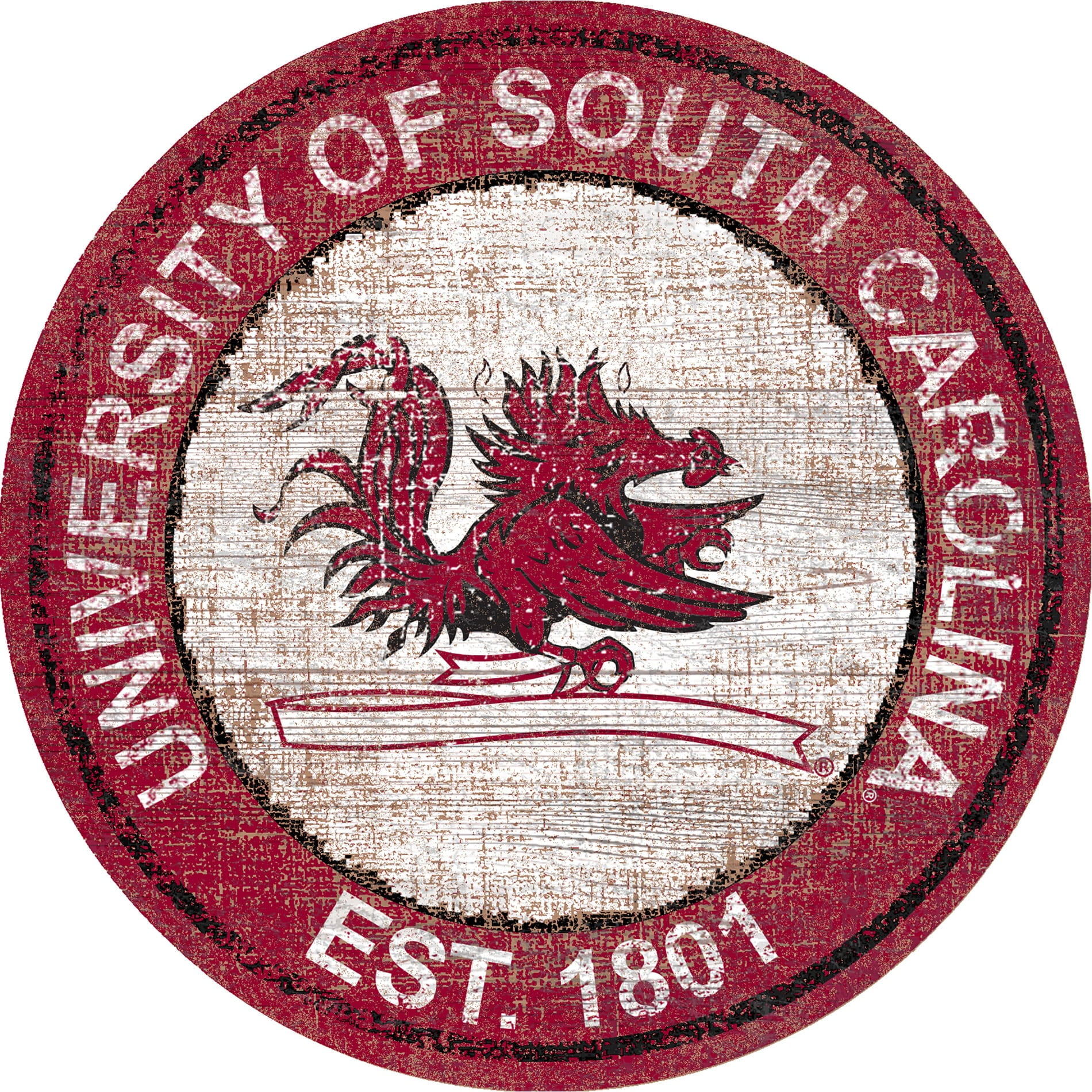 South Carolina Gamecocks 24'' Round Heritage Logo Sign - Walmart.com