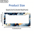 1pc Metal License Plate Frame with a Japanese And Korean Style Star ...