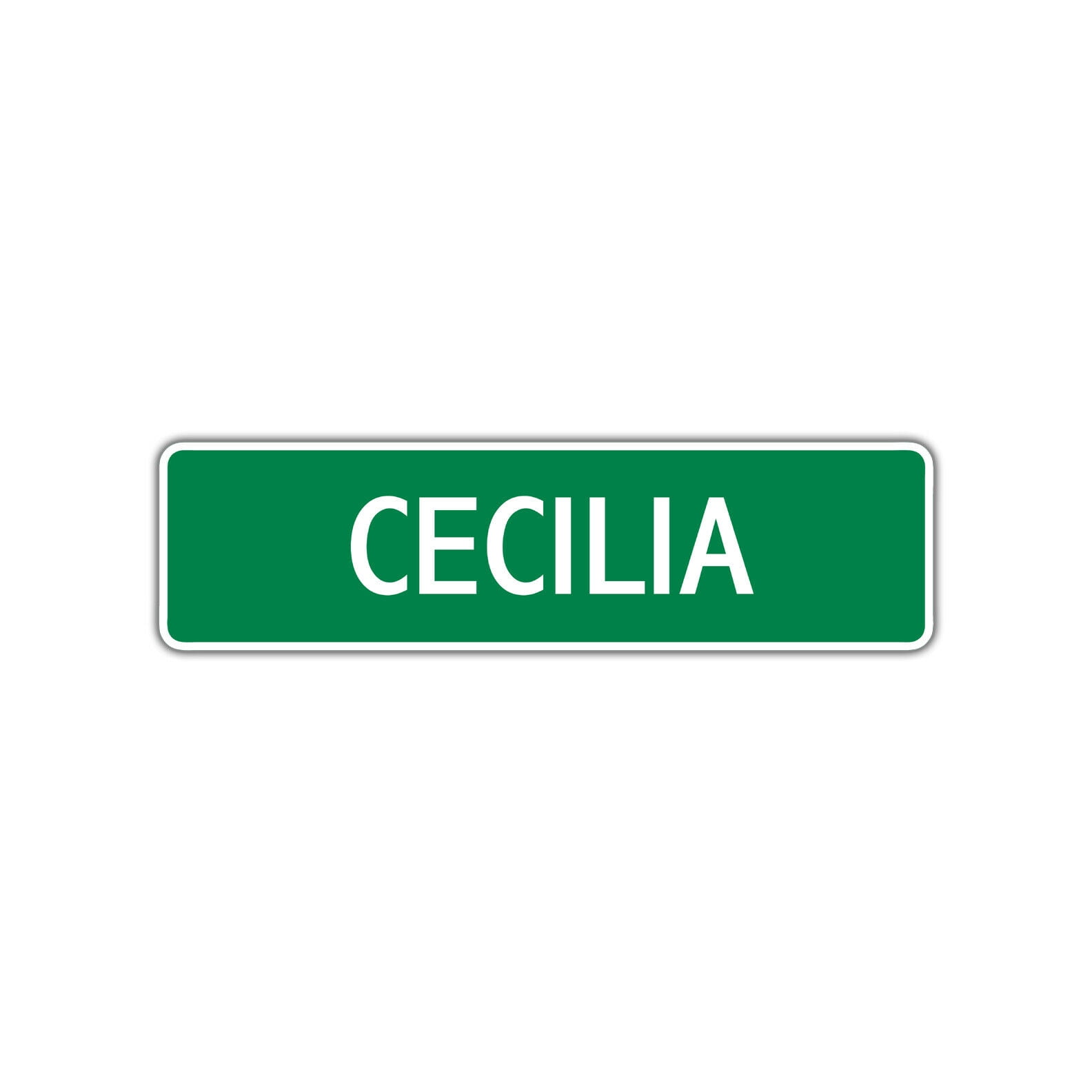 Cecilia Girls Children Name Letter Printed Wall Plaque Decoration Label ...