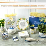 Christian Art Gifts Round 9" Decorative White Ceramic Salad & Dessert ...