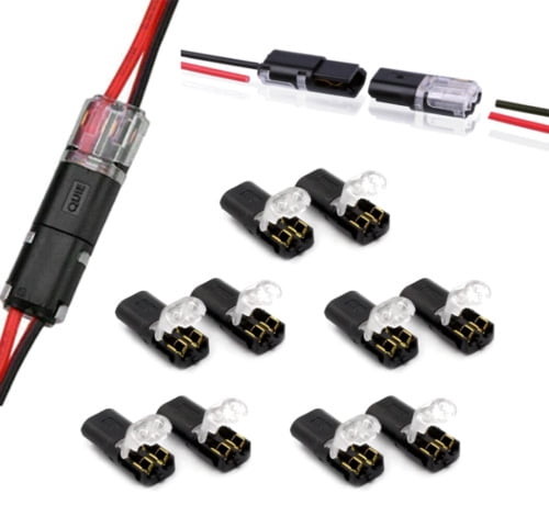 Double-Wire Plug-in Connector with Locking Buckle - Easy to Use, Secure ...