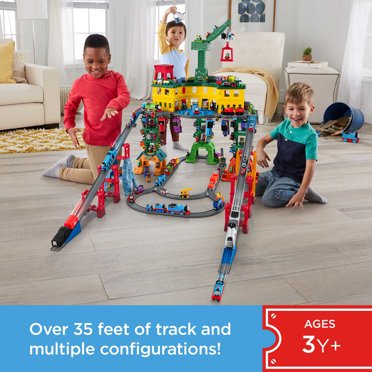 Thomas & Friends Trains & Cranes Super Tower Playset with Thomas, Percy ...