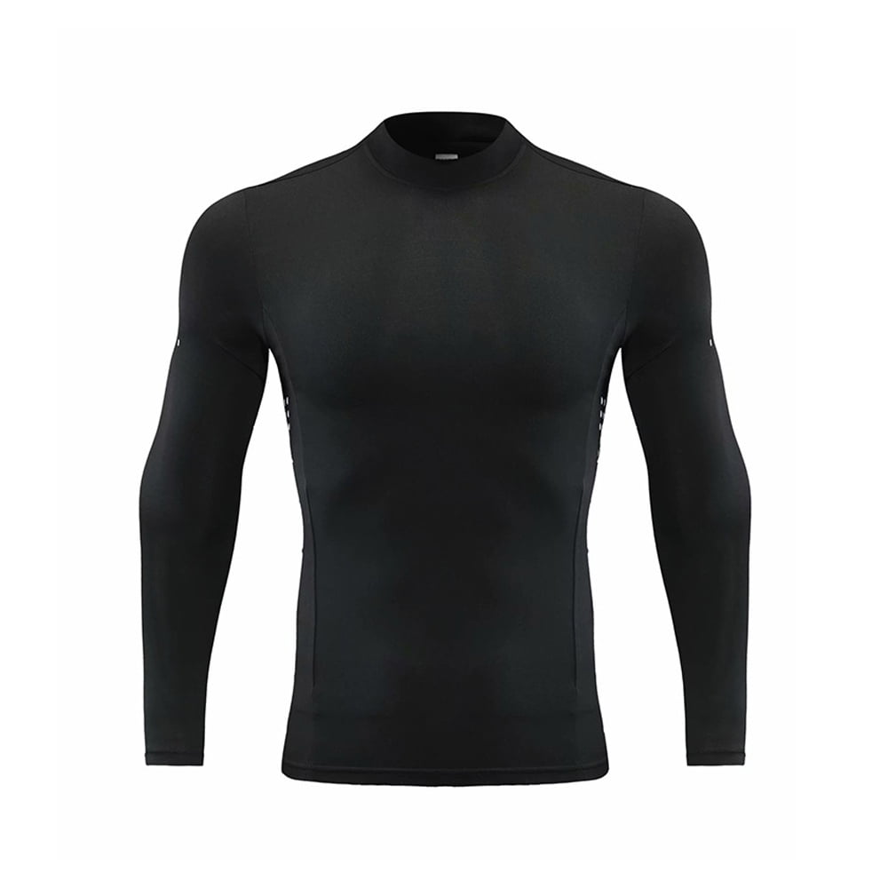 Men's UPF 50+ Long Sleeve Compression Shirts, Water Sports Rash Guard ...