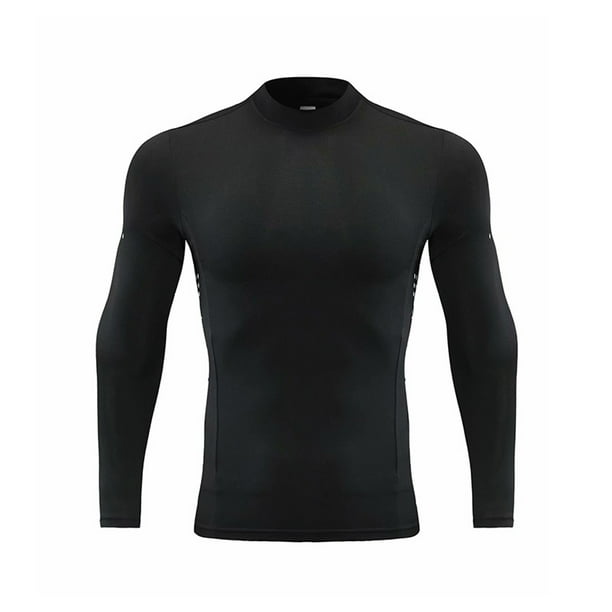Men's UPF 50+ Long Sleeve Compression Shirts, Athletic Workout Shirt ...
