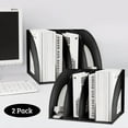 SAYEEC Magazine Holder Desk File Organizer Plastic 3 Compartment File ...