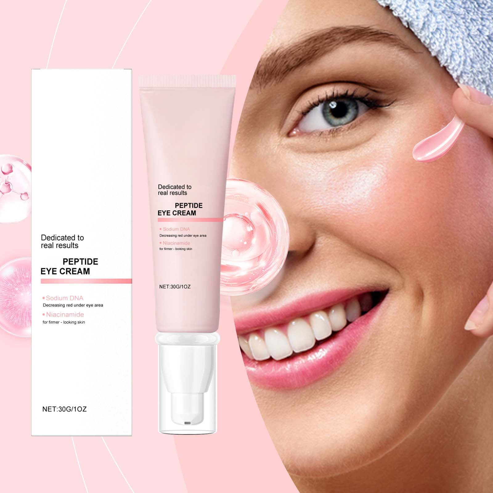 Medicube Salmon DNA PDRN Pink Peptide Eye Serum with Niacinamide and 99 ...