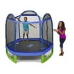 SkyBound Round Trampoline Net with 6 Straight Enclosure Poles for 12 ...