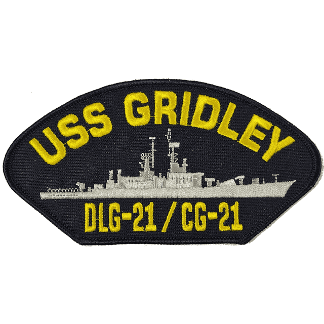 USS Gridley DLG-21/CG-21 Ship Patch - Great Color - Veteran Owned ...