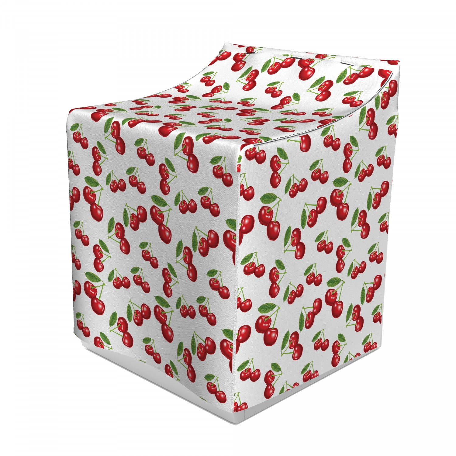Fruit Washer Cover, Cherry Design Fresh Berry Fruit Summer Green Garden ...
