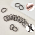 20Pcs Zinc Alloy Spring Gate Rings Oval Gunmetal 27x20x4.5mm - Walmart.com