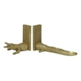 Nautical Marine Faux Gold Crocodile Alligator Head And Tail Bookends ...