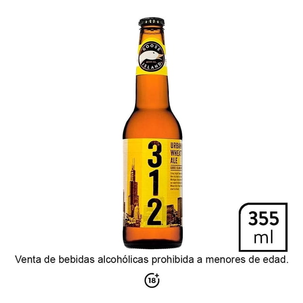 Cerveza Goose Island 312 ale de trigo 355 ml | Walmart en línea