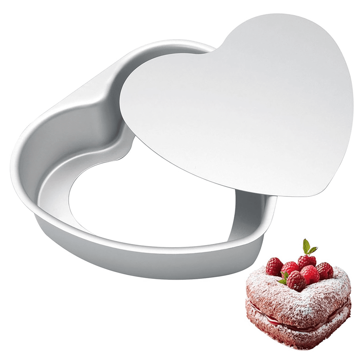 Click here for Unbranded 8 Inch Heart Shaped Cake Pan  Aluminium... prices