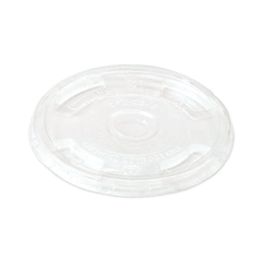 SOLO Straw-Slot Cold Cup Lids, Fits 9 oz to 20 oz Cups, Clear, 100 ...
