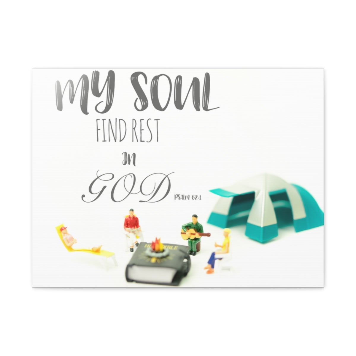 Scripture Walls Rest In God Psalm 62:1 Bible Verse Canvas Christian ...