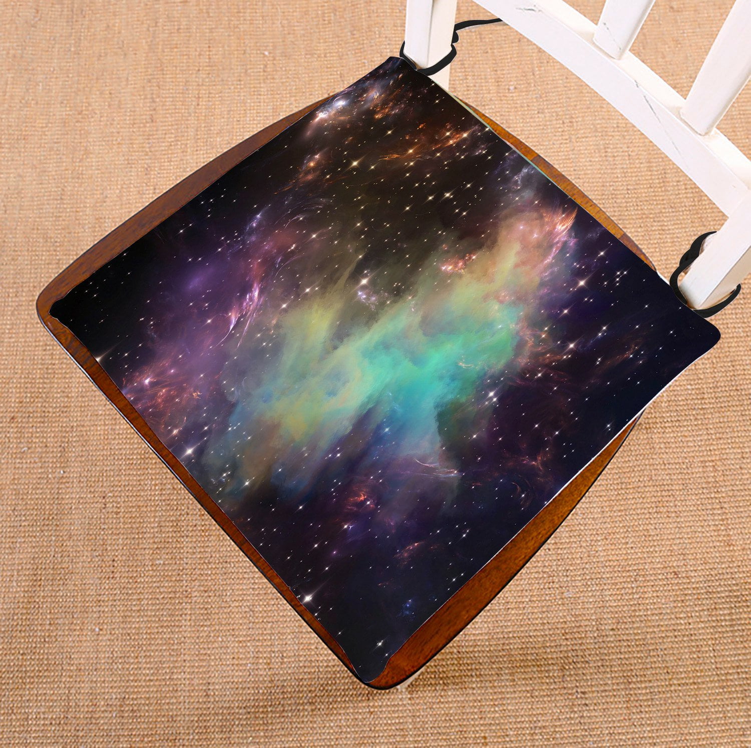 PHFZK Galaxy Space Chair Pad, Nebula Universe Space Seat Cushion Chair ...