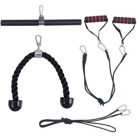 HTCM DIY Rotating Straight Bars Bicep PullHTCM Bar, Heavy Duty Tricep ...