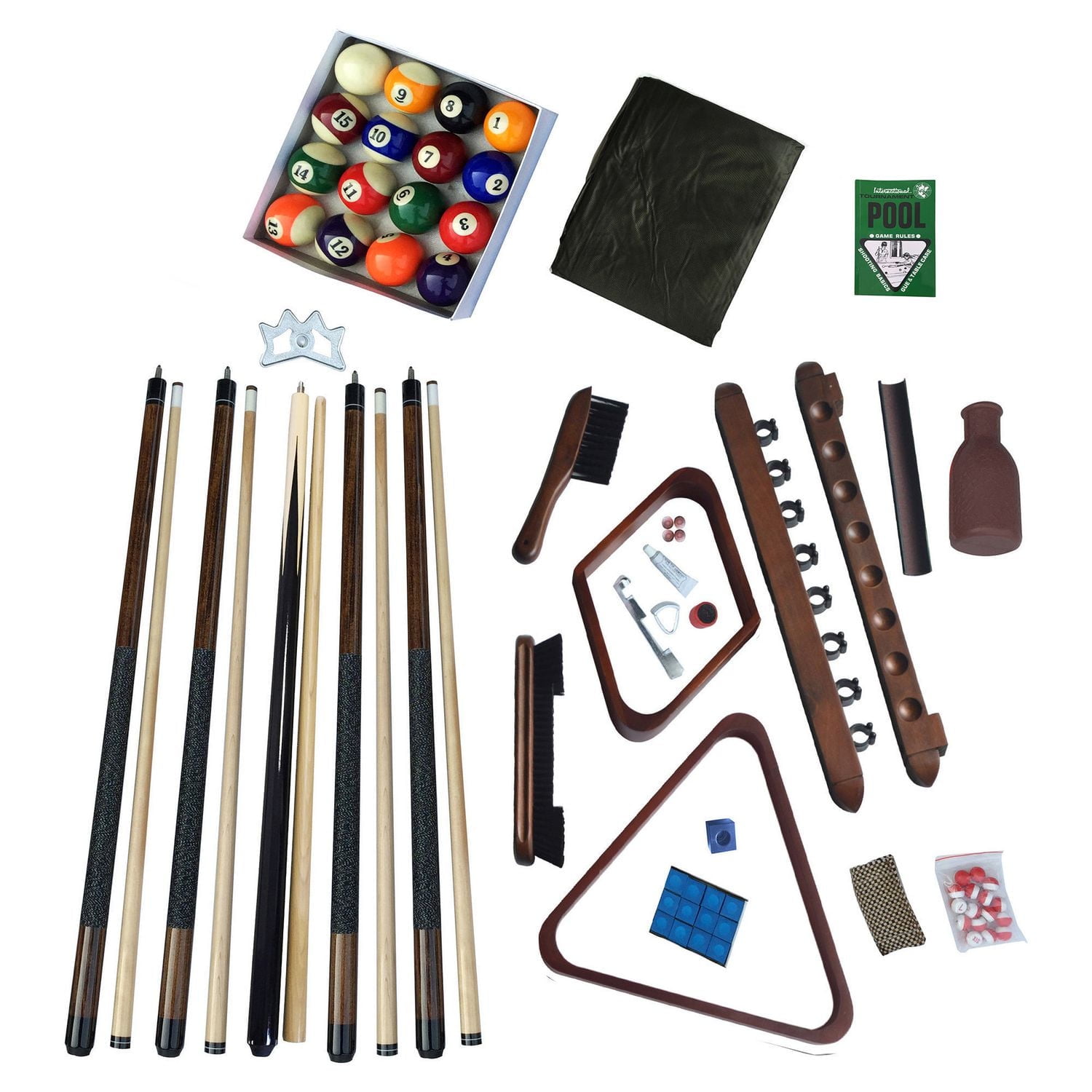 Click here for Hathaway Deluxe Billiards Accessory Kit - Walnut F... prices