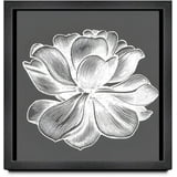18x15 Frame Black Charcoal Grey Wood Textured Picture Frame | 0.75 Inch ...