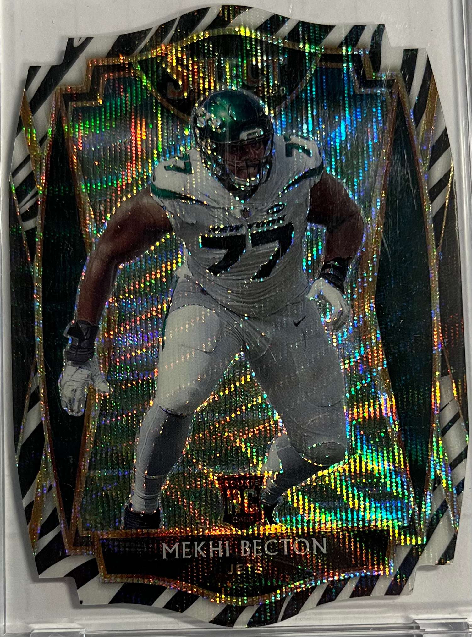 NFL 2020 Select Football Mekhi Becton Premier Trading Card #190 (Zebra ...