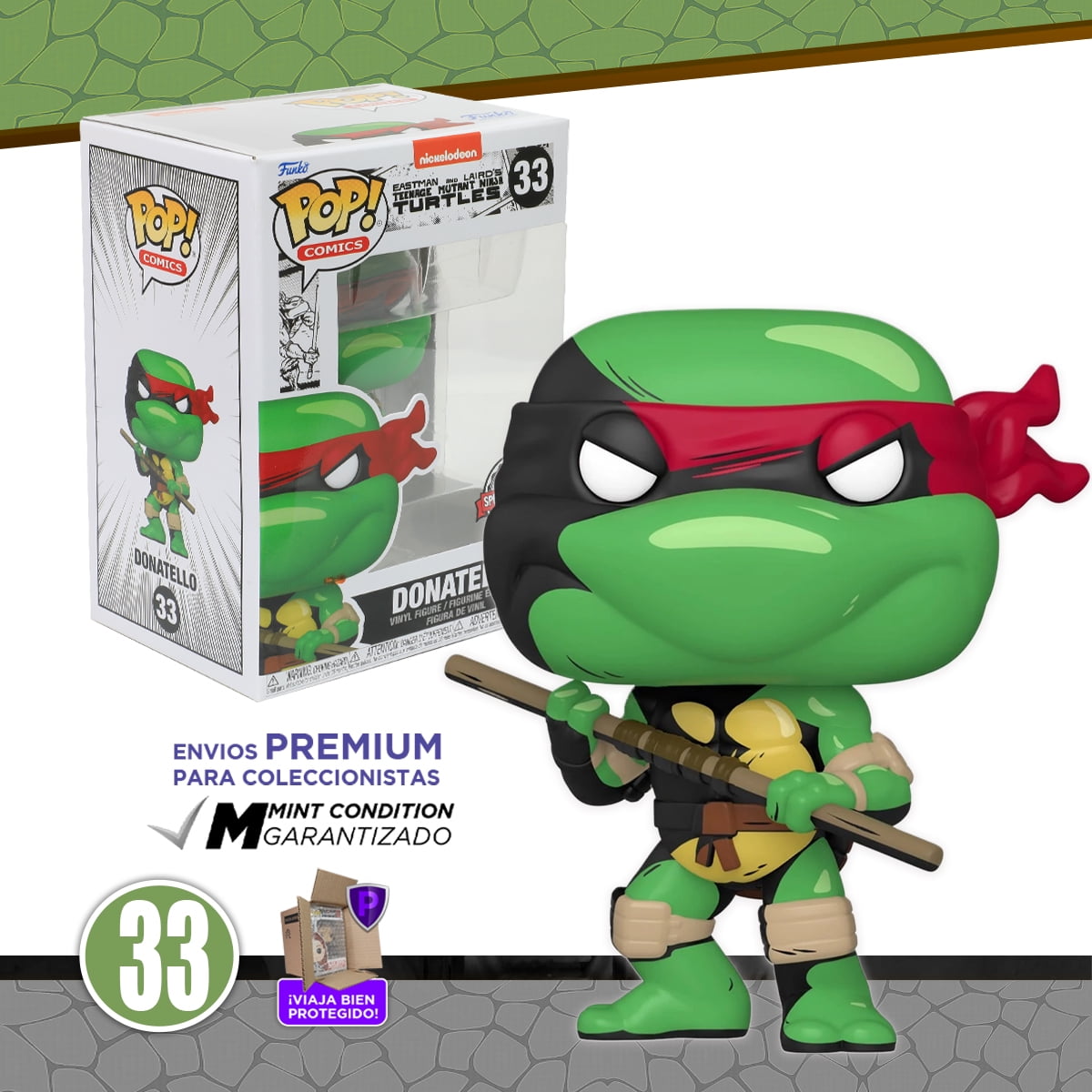 Funko Pop Donatello #33 Tortugas Ninja TMNT Edicion Especial Funko ...