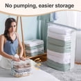 No‑Pump Vacuum Storage Bags, Space Saving Compression Cubes Heavy Duty ...