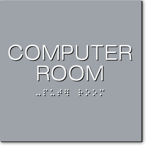 Computer Room Sign-Gray / White (4 Units) - Walmart.com