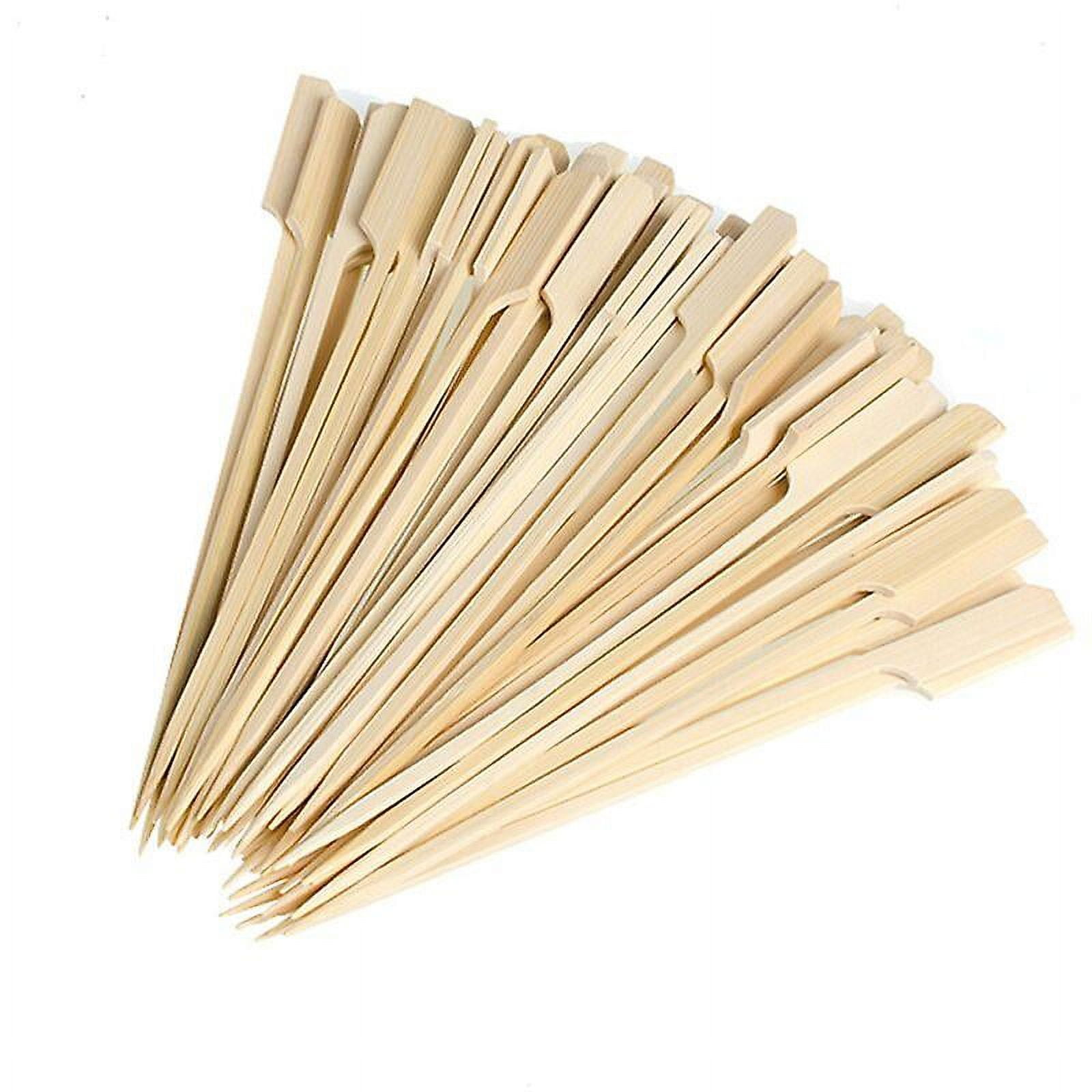 400 Brochetas de Madera para Barbacoas y Aperitivos, 12cm | Walmart en ...