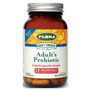 Flora Advanced Adult's Blend Probiotic 60 capsules - Walmart.com