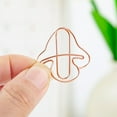 50Pcs Mushroom Metal Paper Clip 30x30mm Colored Bookmarks Page Clips ...
