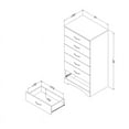 Pemberly Row Traditional 6-Drawer Wood Single Chest in Pure White ...