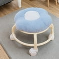 Low Roller Seat Stool Pulley Wheels Stool Movable Mini Stool 360 Degree ...
