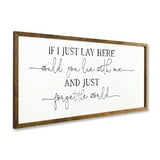 Meliora Craft If I Just Lay Here Sign, Bedroom Wall Decor, 20x40 inches ...