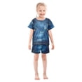 Constellation Night Sky Summer Pajama Set Soft Cotton Short Sleeve ...